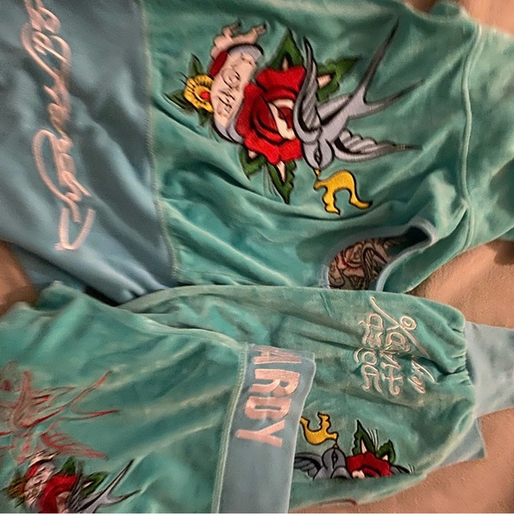 Ed Hardy | Pants & Jumpsuits | Ed Hardy By Christian Koi Fish Set ...